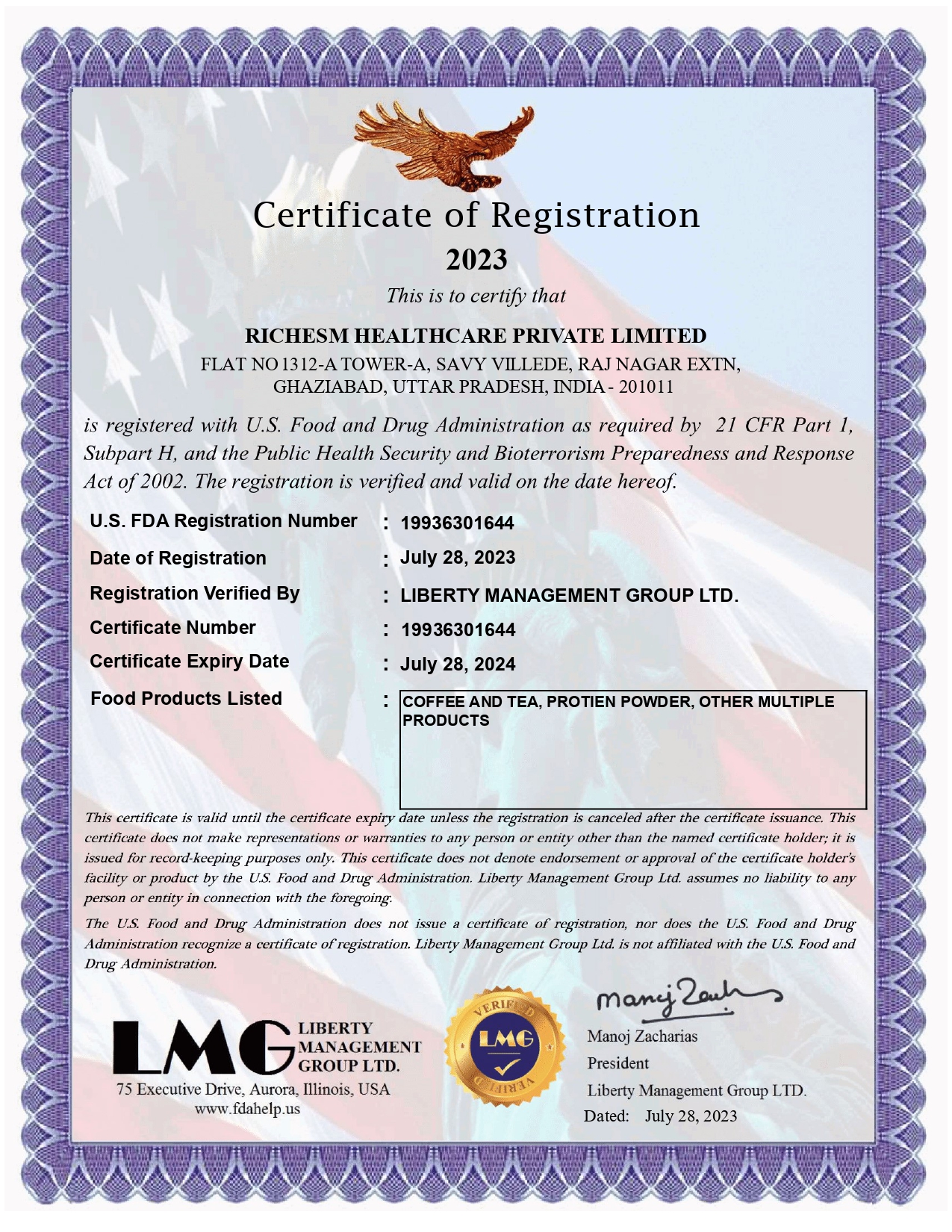 Compliances – Richesm